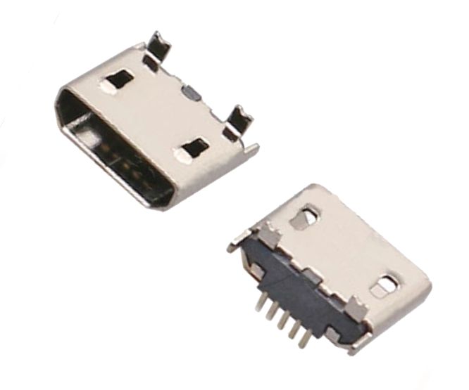 l758258 - MICRO USB SOCKET VERTICAL SMD TYPE-B 5P LOOSE/PC