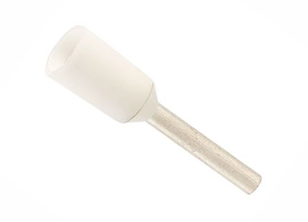 EVN0510 / 190203 *DBK* - TERMINAL BOOT LACE WHITE TL=16mm 0.5mm2