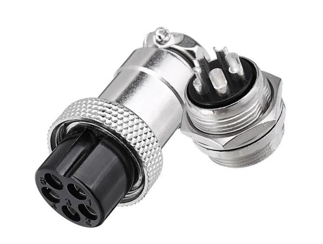 GX16-A-5PS - 5-WAY 16mm MIC PLUG AND SOCKET CONNECTOR - SET