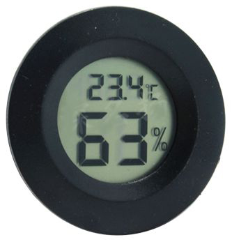 210887-BLACK - THERMOMETER / HYGROMETER PANEL MOUNT