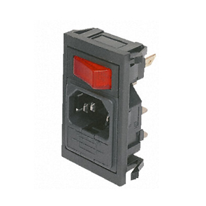 BZV01/Z0000/01 - SOCKET IEC P/M W/FUSE + SWITCH