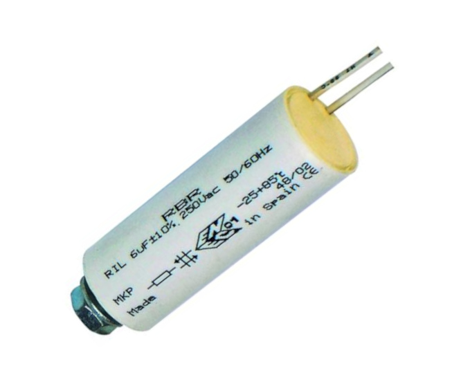 CA-12MF - ELECTROLYTIC LIGHTING CAPACITOR 12uF 250V W/LEAD 50x100