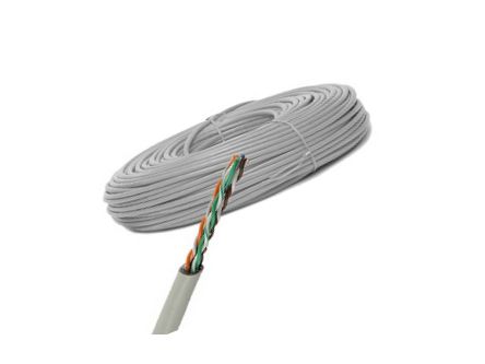 HK18102164-CCA - CAT5 UTP CABLE STRANDED GREY - 100m/REEL