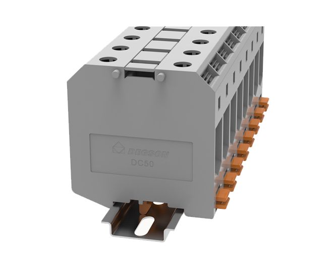 DC50-01P-11-00A(H) - TERMINAL BLOCK D/R GREY 150A 1000V P=20mm