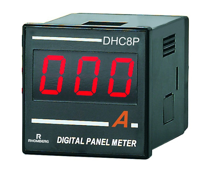DHC8P-ADC - DC PANEL AMP METER 3 DIGIT 100-240V 5-99A 48x48x70mm 50mV