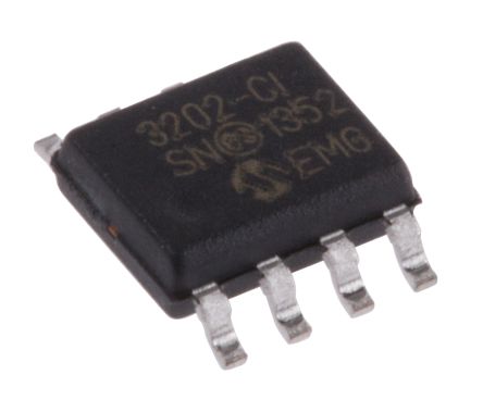 MCP3202-CI/SN - Microchip MCP3202-CI/SN, 12-bit Serial ADC Pseudo