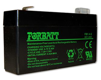 FB1.4-6 - BATTERY SLA 6V 1.4AH 97x24x52