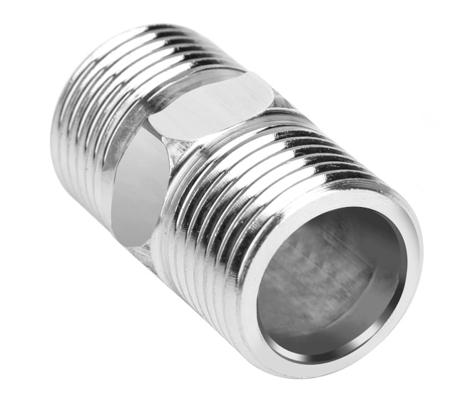 FSHN021300016 - 15mm 1/2" SS HEX MALE THREADED COUPLER