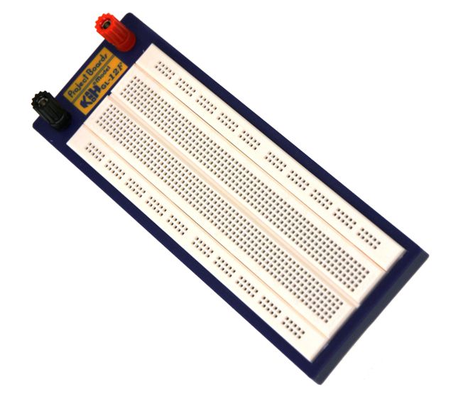 GL-12F *A* - BREADBOARD 165x65 840 HOLES INCL 2+/- POWER RAILS