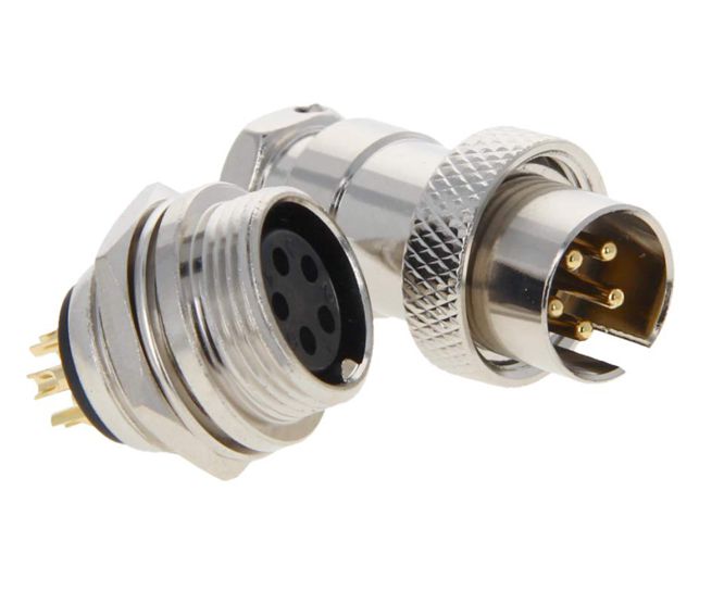 GX16F-7P - M16 7W REVERSE GENDER MIC PLUG AND SOCKET CONNECTOR