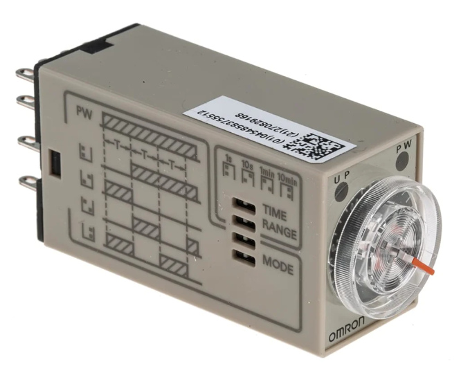 H3YN-2 DC24 - D/R TIMER RELAY DPDT 24VDC 2C 0.1s - 10min PLUG-IN