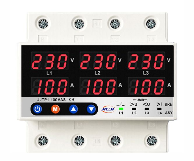 JJTP1-100VAS - DIGITAL UNDER / OVER VOLTAGE / TIMER PROTECTOR 3-PHASE ...