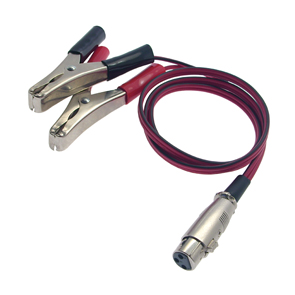 LEAD-001 - LEAD XLR SOCKET TO ALLIGATOR CLIP SET L=1m