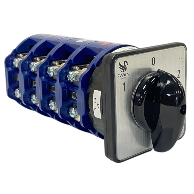 CS-LW26-1/2-160/4P - ROTARY CAM SWITCH CHANGE OVER 1-0-2 160A 4POLE