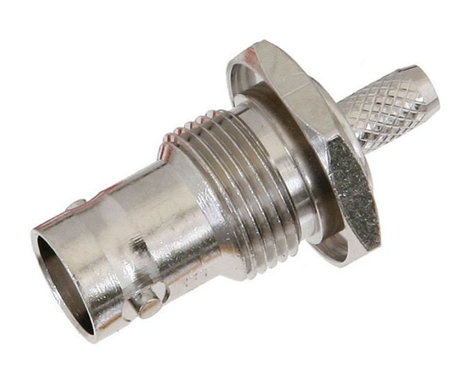M5561PXX - BNC BULKHEAD CRIMP TYPE SOCKET CONNECTOR ONLY