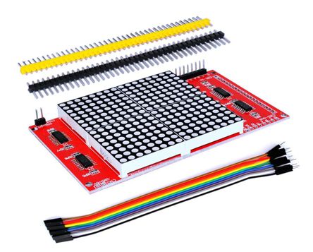 MD0228 - DISP LED DOTS MATRIX 16x16 W/DUPONT CABLE PIN HEADERS