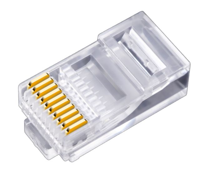940-SP-301010R-RMK4 - POLORIZED RJ50 IN-LINE MODULAR PLUG 10W10P - DEBULK