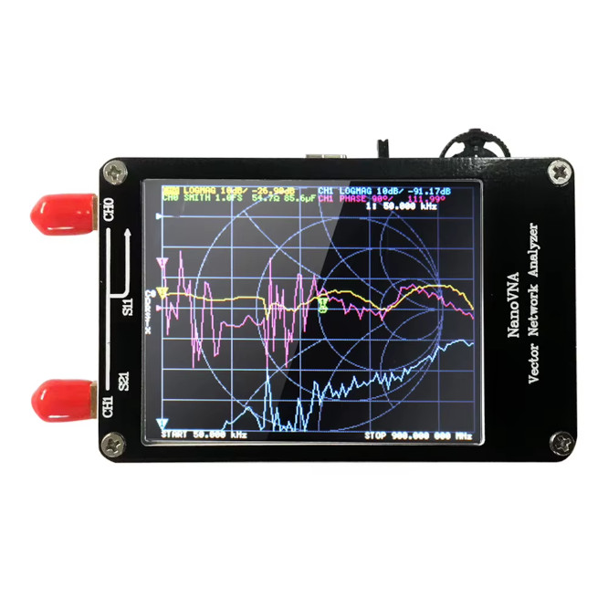 NANO-VNA - PORTABLE VECTOR RF NETWORK ANALYZER 50K-900MHz/3GHz
