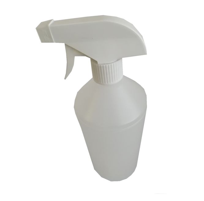 P002 - EMPTY PLASTIC SPRAY BOTTLE 1LT CLEAR TRIGGER