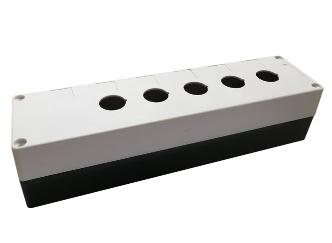 PB-BX5-22 - PUSH BUTTON ENCLOSURE 5-HOLE IP65 GREY 22mm