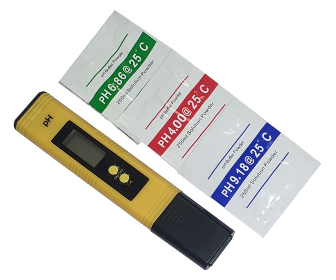 PH-02 - DIGITAL PH PEN METER 0.00-14.00 INCL. CASE & 3x SOLUTION