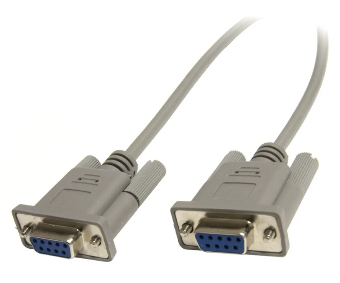 190803 - NULL SERIAL LEAD 9W DB9 SOCKET-SOCKET 1.5M CREAM