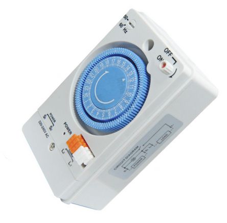 TB178 - 220VAC ELECTRO-MECH TIMER 16A, 48x30min SEGMENTS
