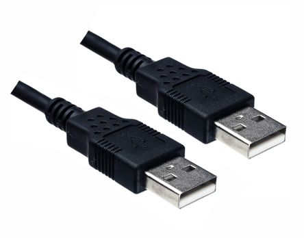 ZR07000-B - LEAD USB A-PLUG TO A-PLUG 1.8m BLACK