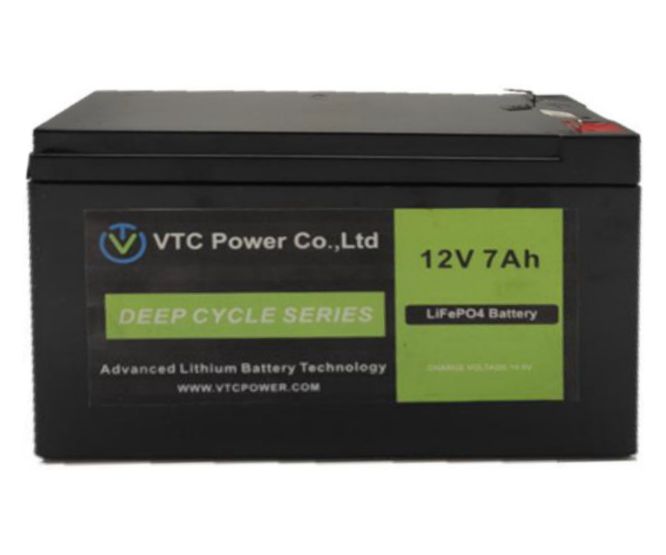 VTC-4F10 - LiFePO4 BATTERY 12V 7Ah 151x65x94mm 6mm