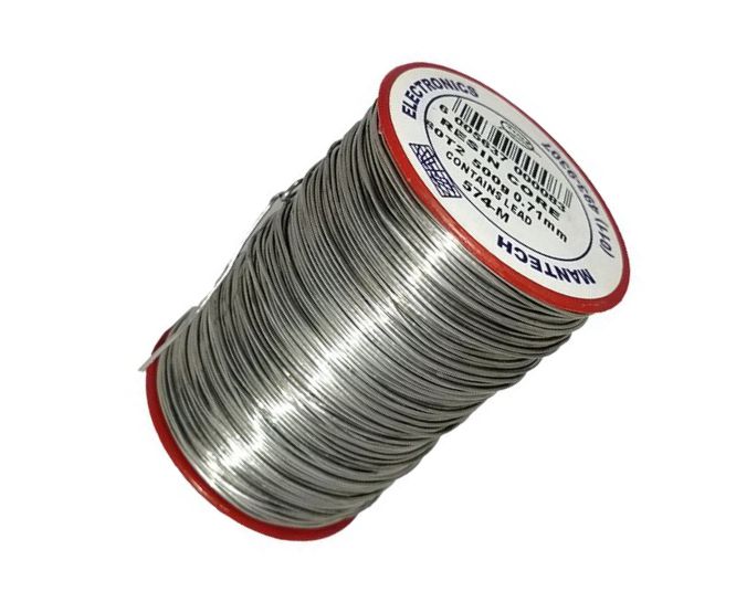 60T2-RC-0.71-500G - LEADED SOLDER WIRE W/RESIN CORE D=0.71mm 500G ...