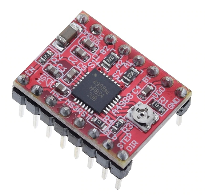 170694 - STEPPER MOTOR DRIVER BASED ON A4988 WITH HEATSINK