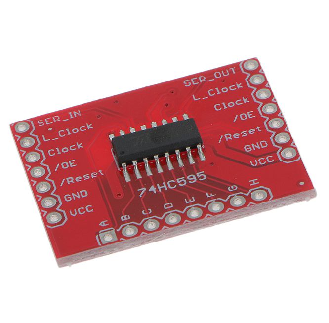 Other Electronic Components & Equipment - SHIFT REGISTER 74HC595 BREAKOUT BOARD BOB-SR74HC595 ...