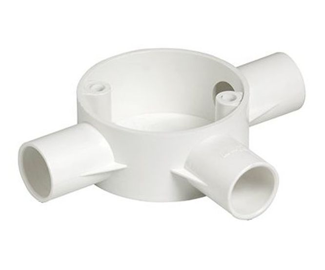 PVC-BOX-3W-20MM - PVC JUNCTION BOX 3WAY 20mm