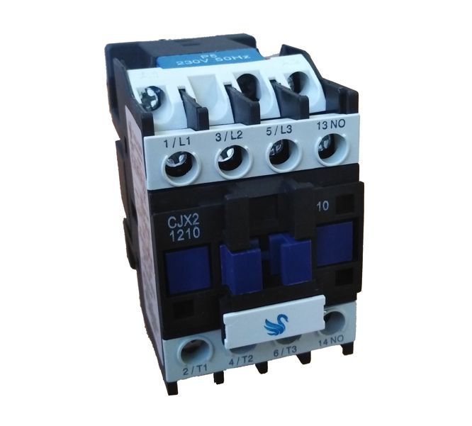 CJX2-1210-230VAC - AC CONTACTOR 12A 230VAC COIL 3POLE N.O. & 1NO AUX