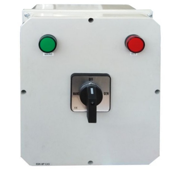 COS-3-63-ENC - CHANGE OVER SWITCH 3-POLE PVC ENC 63A