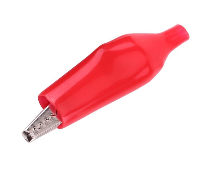ZX0002-RED - 35mm CROCODILE CLIP RED REWIREABLE