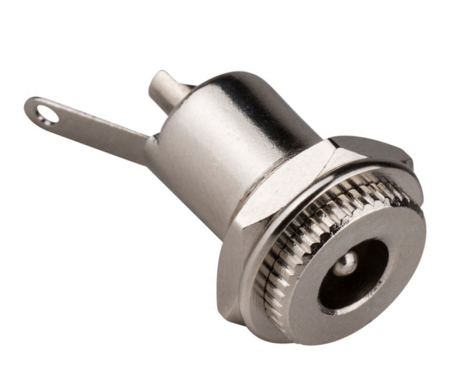 DC-099-2.1 - DC PLUG PANEL MOUNT 2.1x09mm METAL TYPE