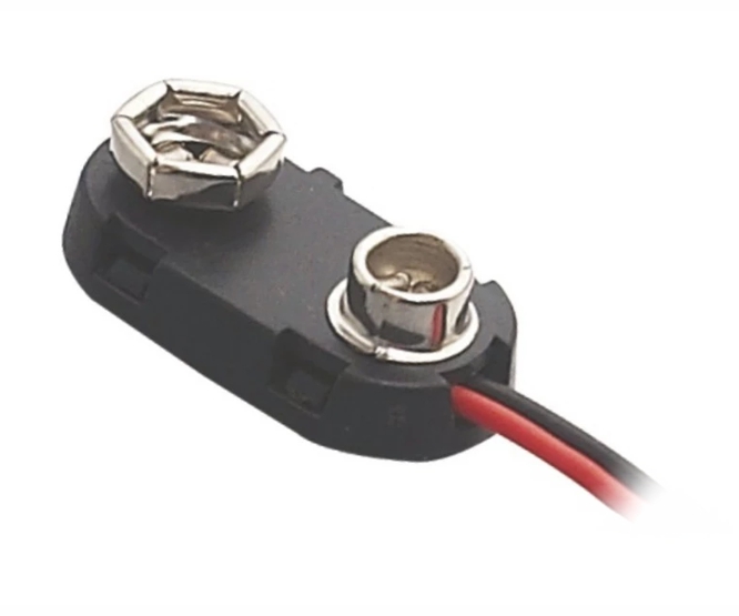 DCK2 - 9V / PP3 PLASTIC BATTERY CONNECTOR CLIP I-SHAPE