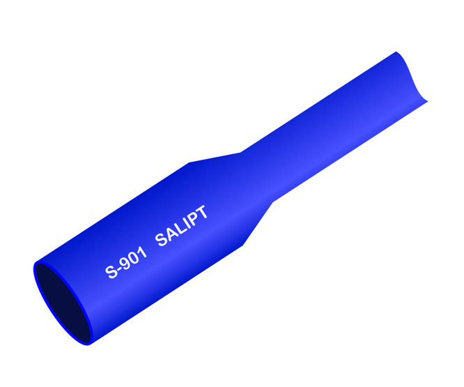 S-901-600-12MM-BL-T - SLEEVING HEATSHRINK 12.0mm BLUE - PER METER