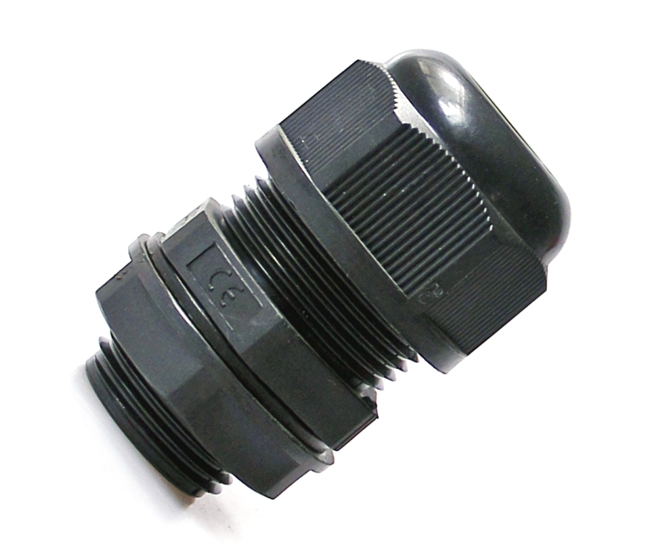 CG-C-MG20A-BLK - BLACK COMPRESSION GLAND PH=20mm CAB=6.5-12mm L=14mm