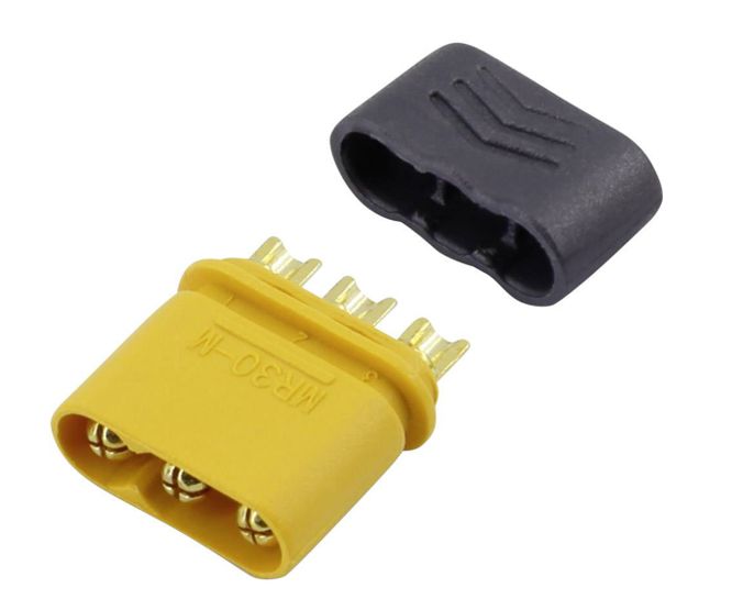 MR30-M - BATTERY CONNECTOR PLUG 3P IN-LINE 30A 500V