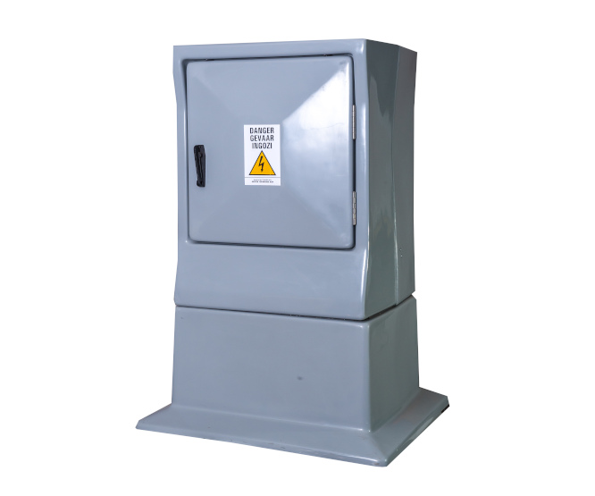 K0007/5 - 9W FIBREGLASS S/D METER KIOSK 720x350x1240mm