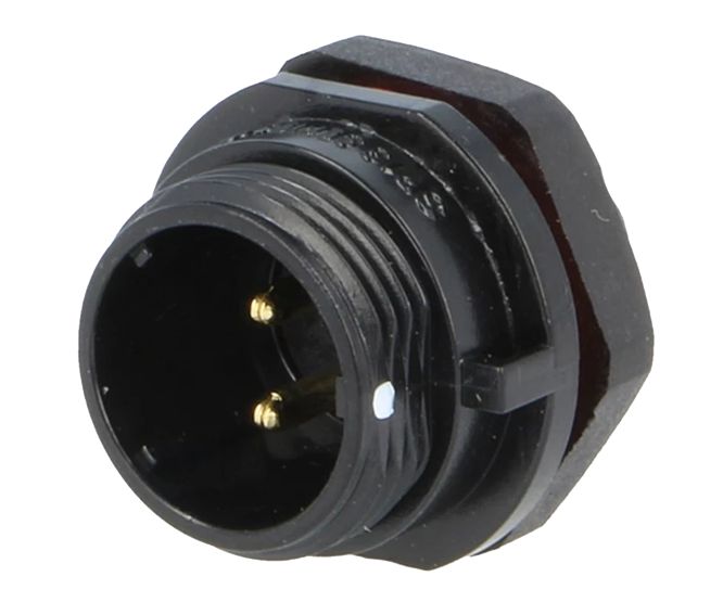 SP1312/P2 - CIRCULAR CONNECTOR 2PIN PLUG SCREW IP65